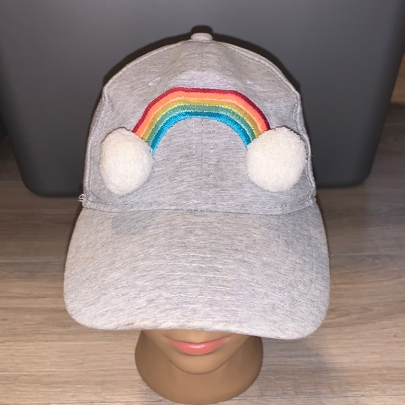 wonder nation | Accessories | Wonder Nation Gray Rainbow Puff Balls ...